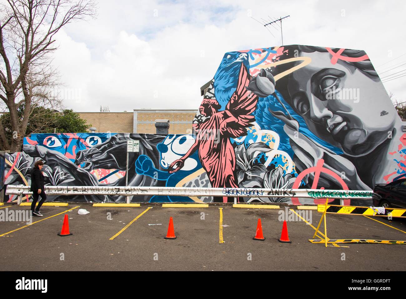 View of the terrace house where street artist 'Ox King' aka Steven ...