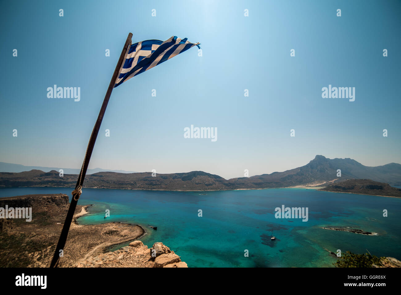Crete flag hi-res stock photography and images - Alamy