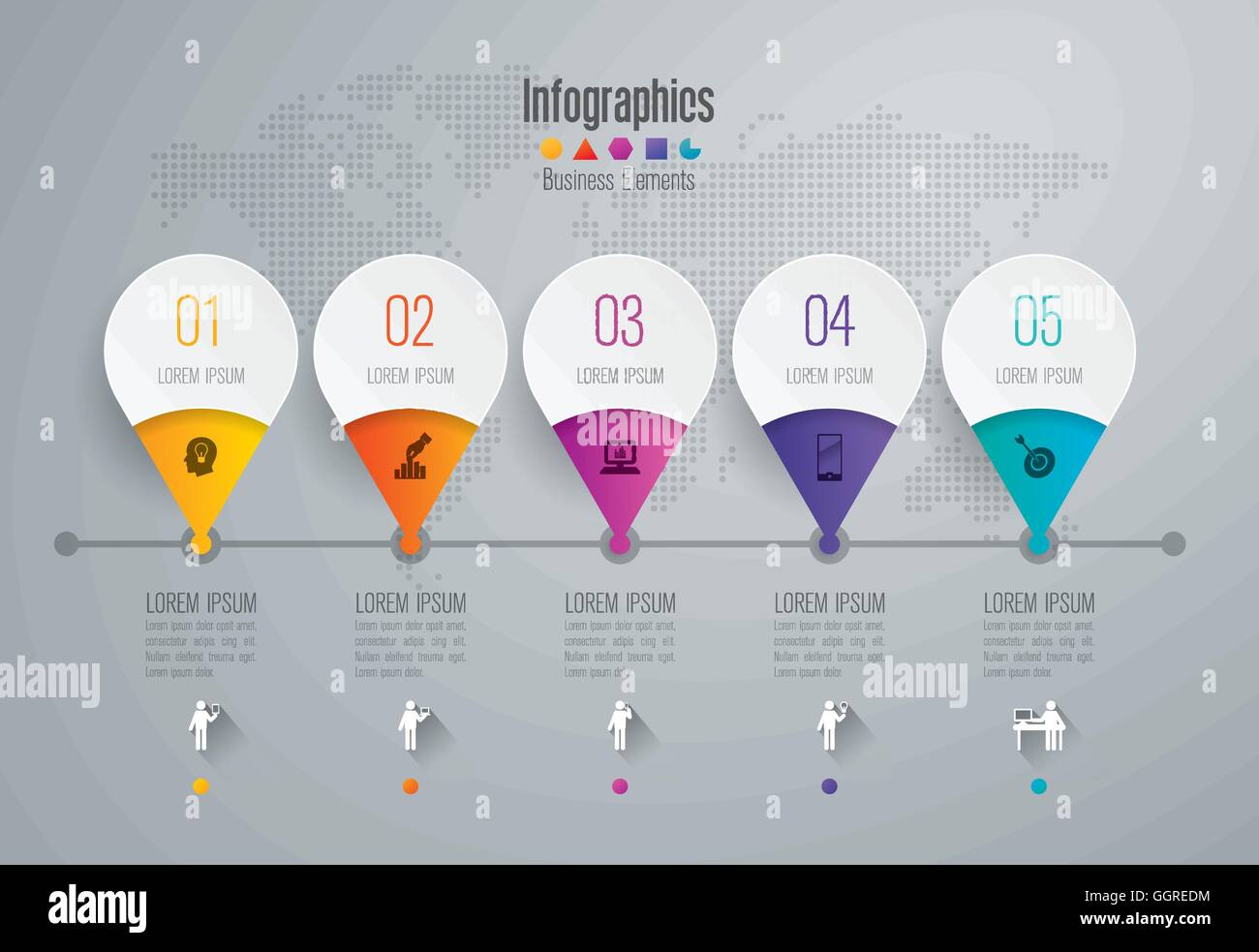 Timeline infographics hi-res stock photography and images - Alamy