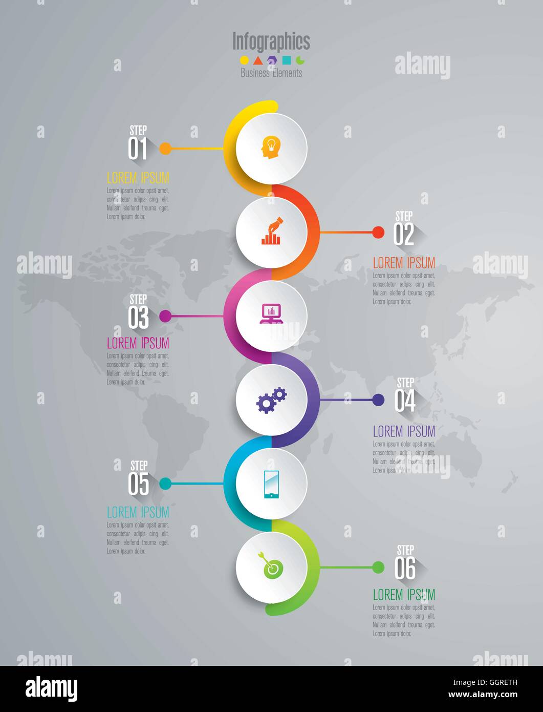 Timeline infographics hi-res stock photography and images - Alamy