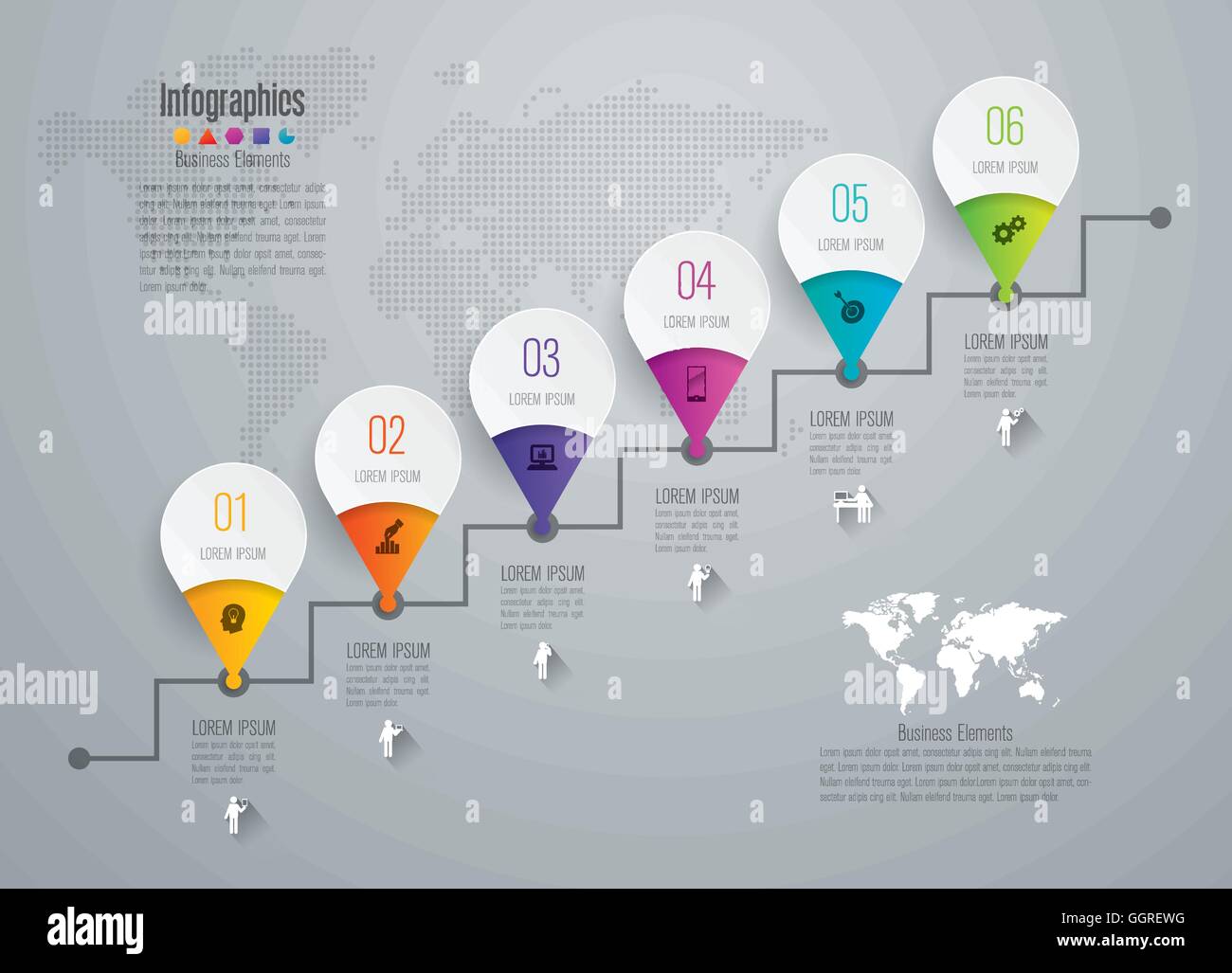 Timeline infographics hi-res stock photography and images - Alamy