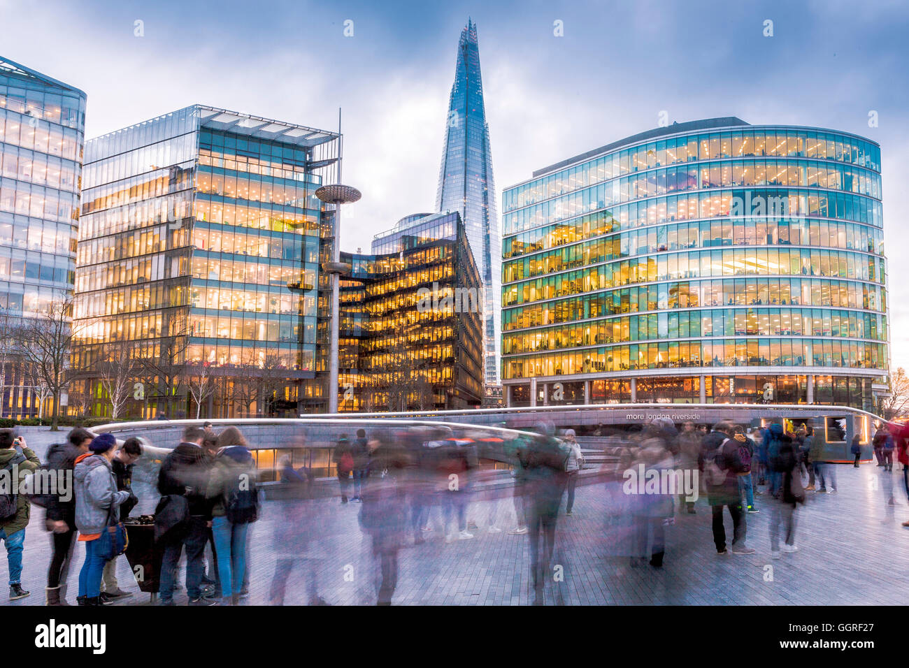 The Shard, One London Bridge and Bankside in London Stock Photo - Alamy