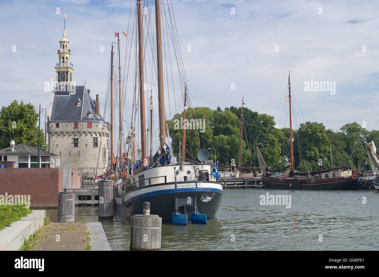 Hoorn Harbour Holland Stock Photo - Alamy