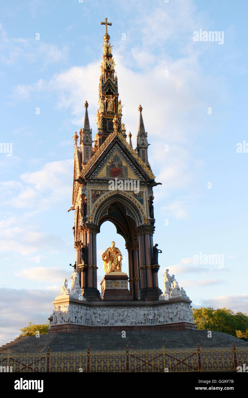 Gothic revival Albert Memorial, Hyde Park,London by Sir George Gilbert ...