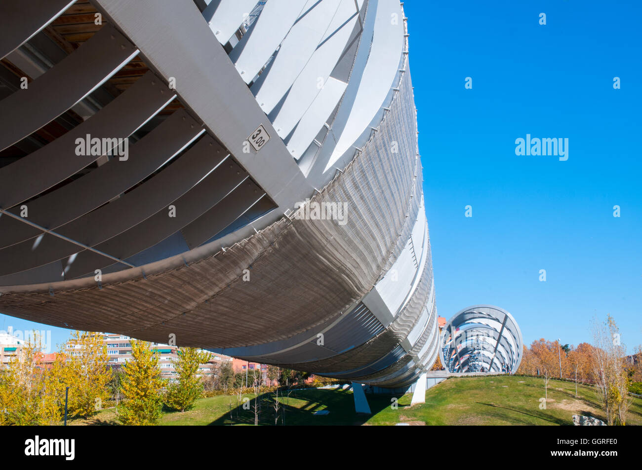 Bridge by Perrault. Madrid Rio, Madrid, Spain Stock Photo - Alamy