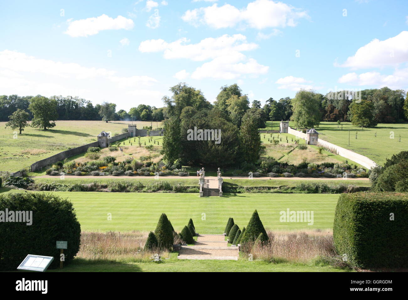 Easton Walled Gardens Landscape Grantham England Stock Photo - Alamy