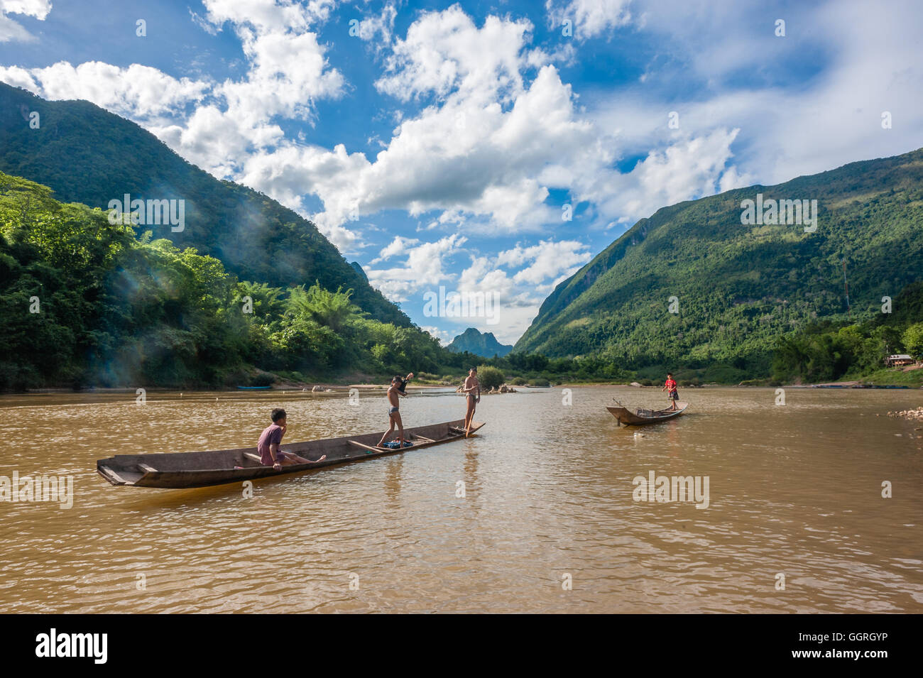 Kids Bathing River High Resolution Stock Photography and Images - Alamy