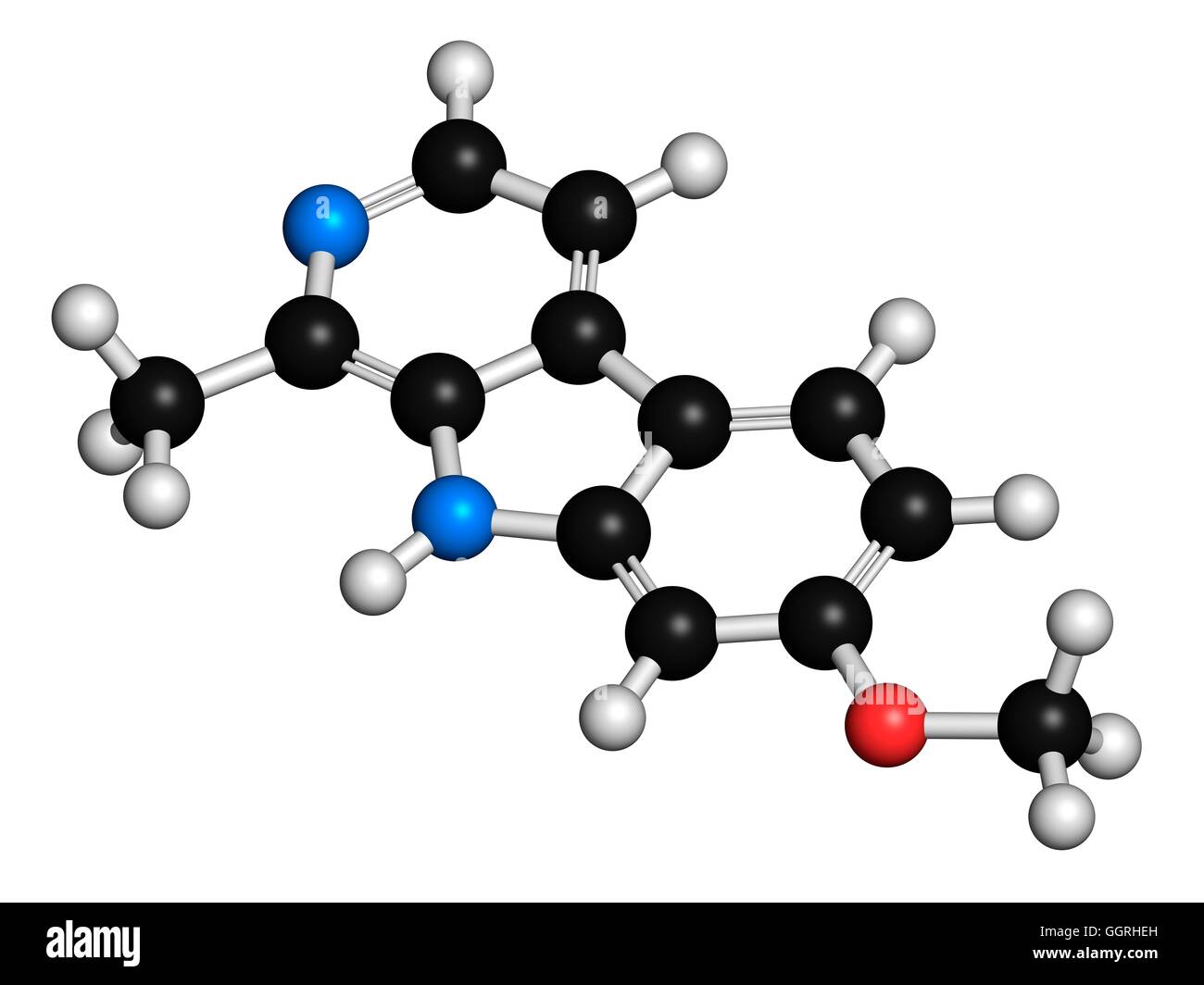 Harmine alkaloid molecule hi-res stock photography and images - Alamy