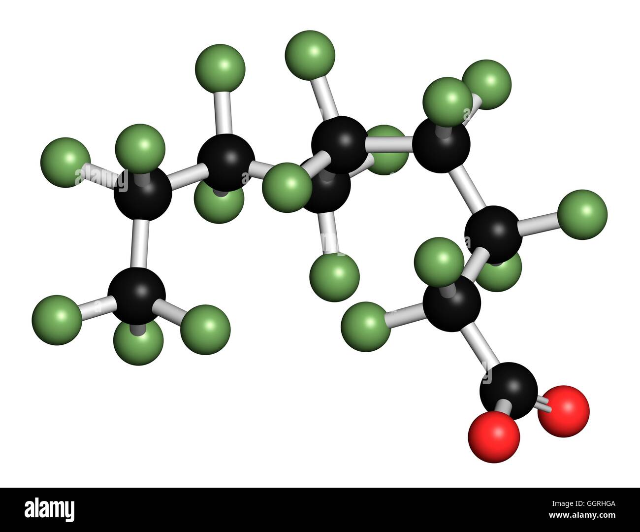 Perfluorononanoic acid molecule hi-res stock photography and images - Alamy