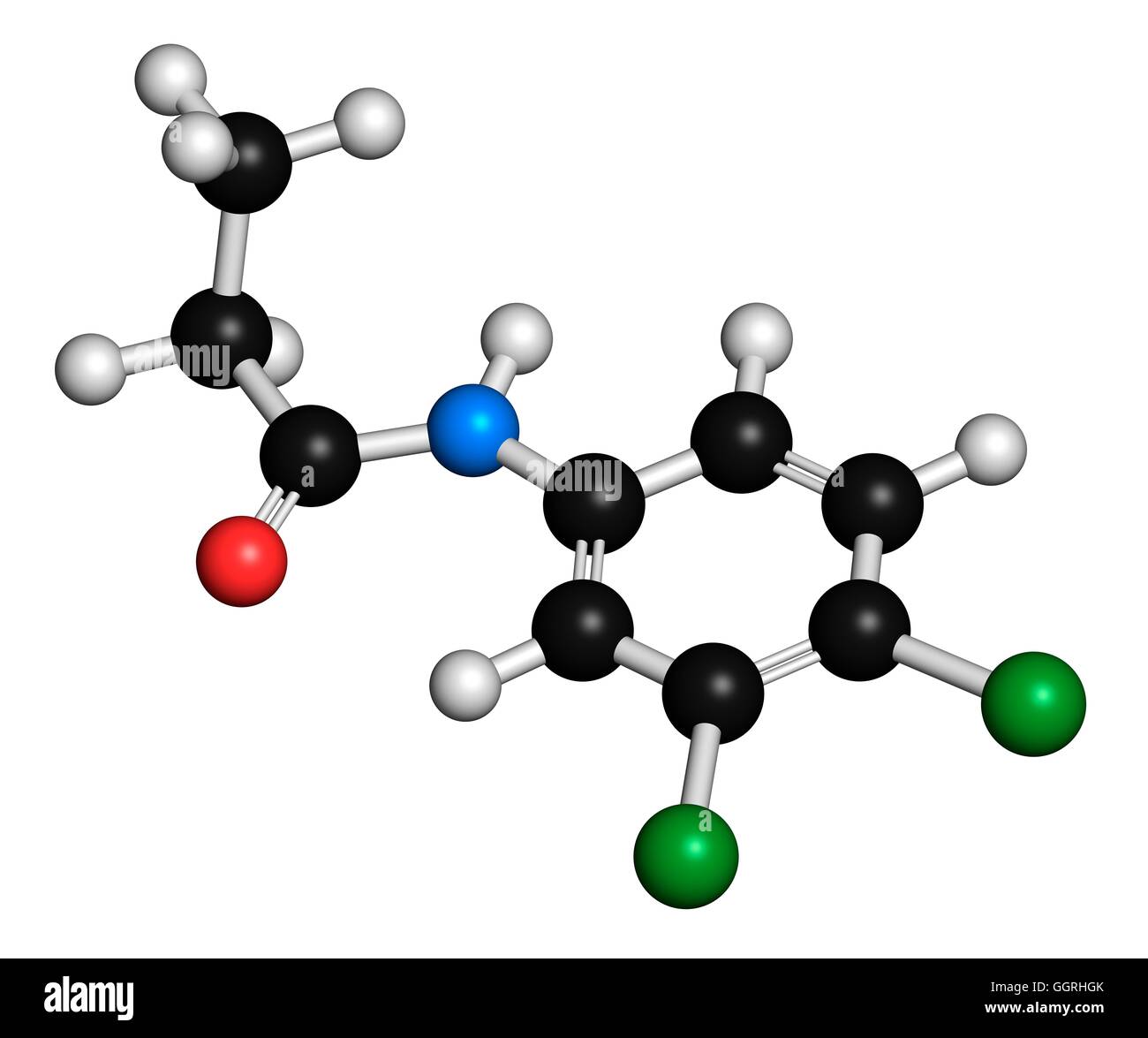 Propanil herbicide molecule hi-res stock photography and images - Alamy