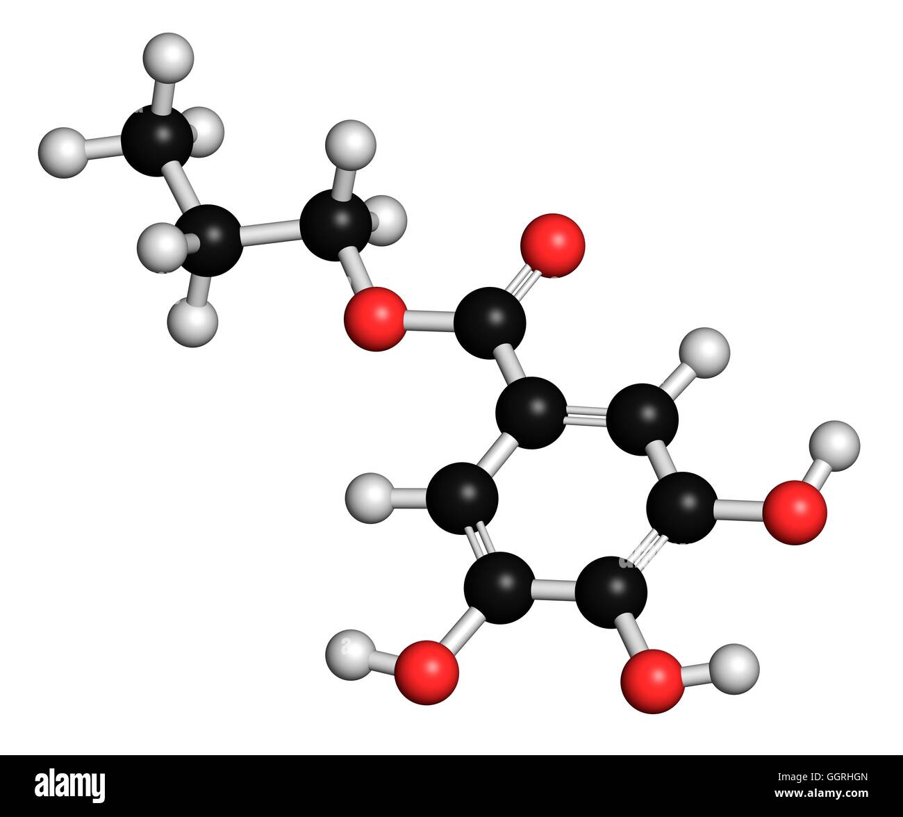 Propyl gallate antioxidant food additive Cut Out Stock Images ...