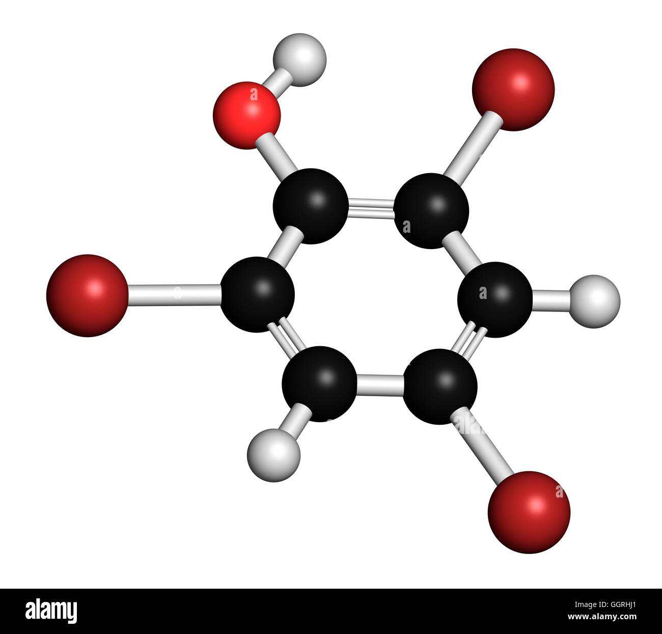 Tribromophenol molecule hi-res stock photography and images - Alamy
