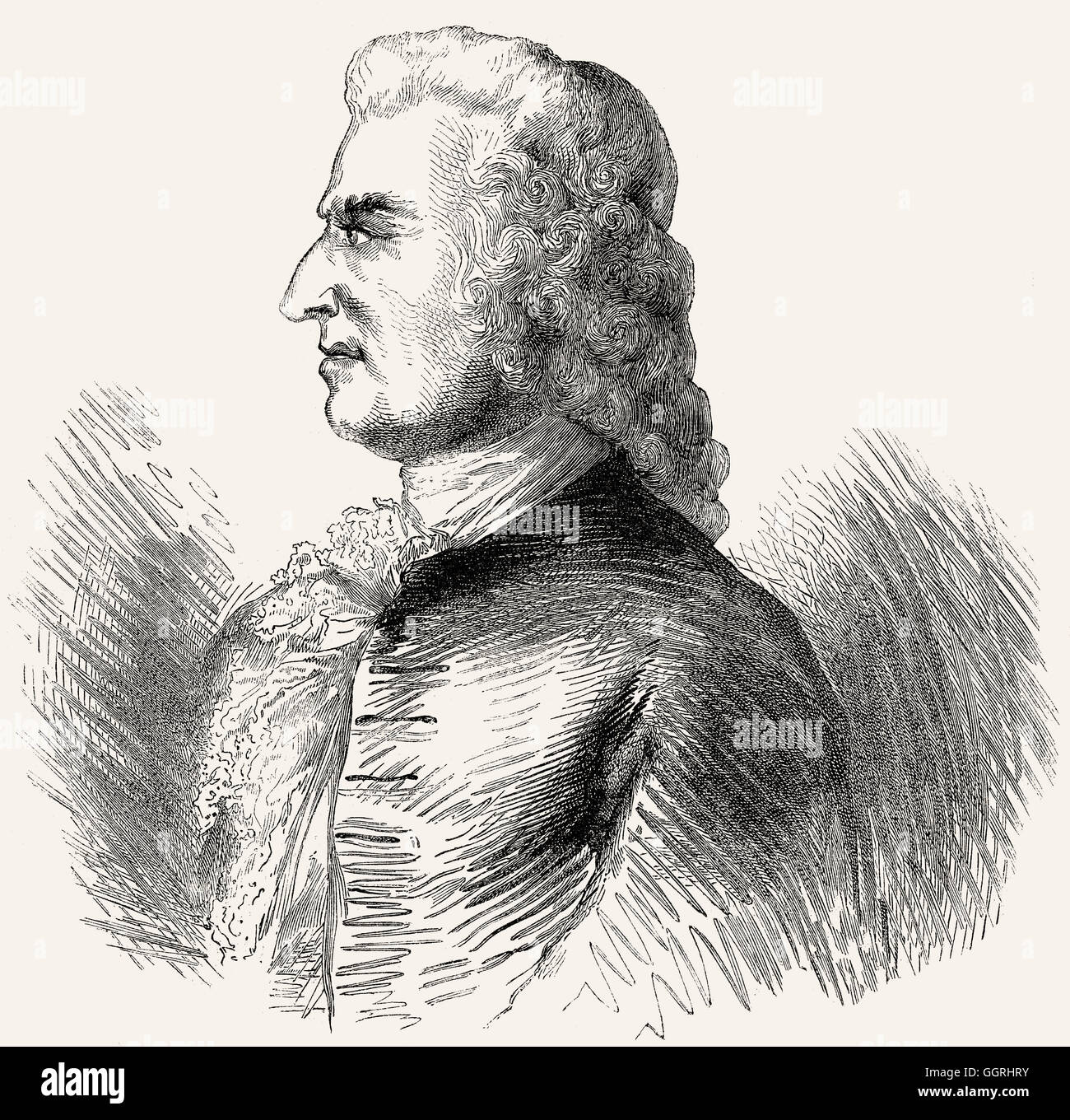 Jean Michel Papillon, French printmaker Stock Photo - Alamy