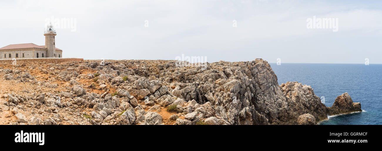 Panoramic view of a lighthouse above the sea Stock Photo - Alamy