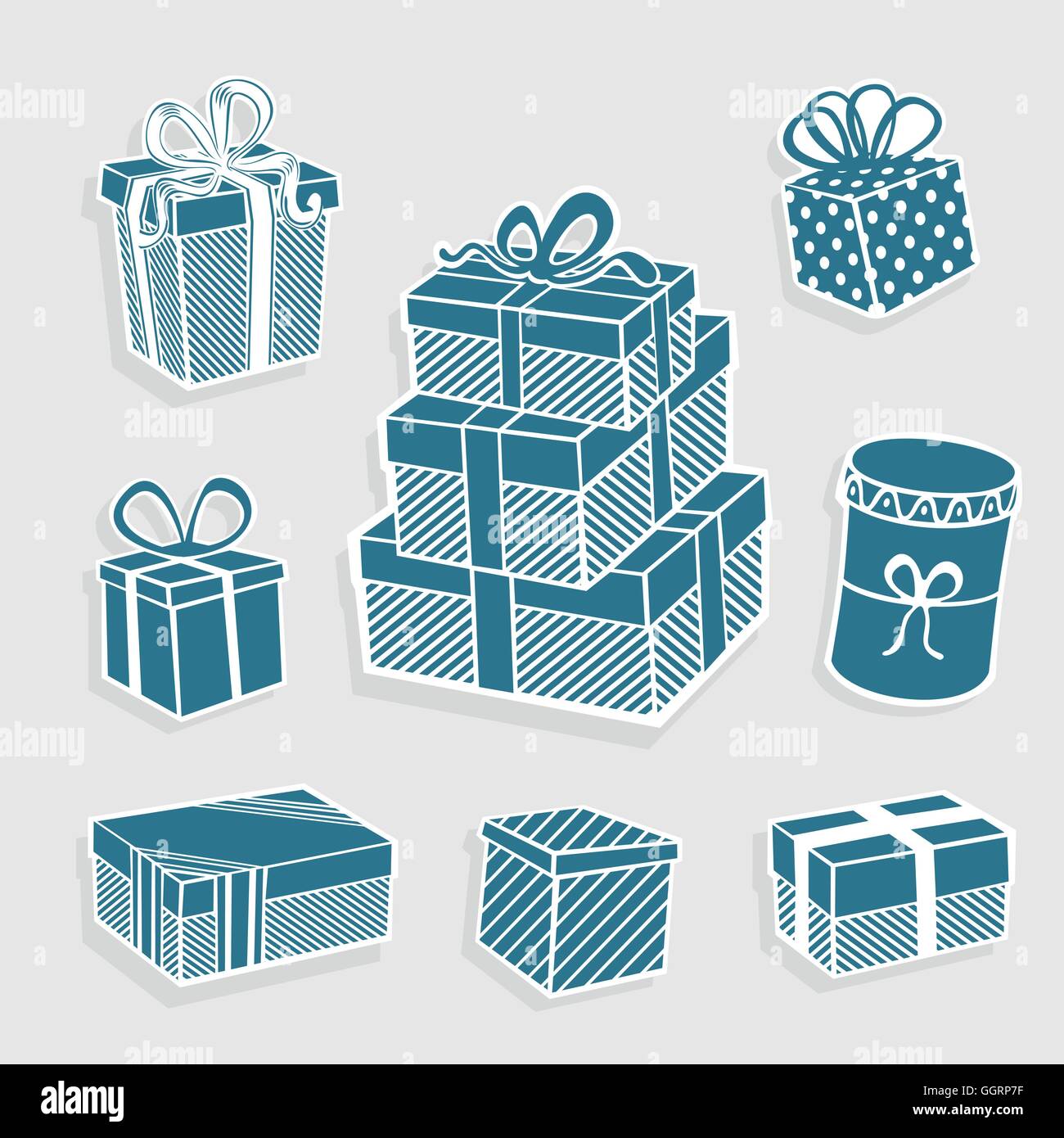 Set gift symbol Vector Illustration Stock Vector Image & Art - Alamy