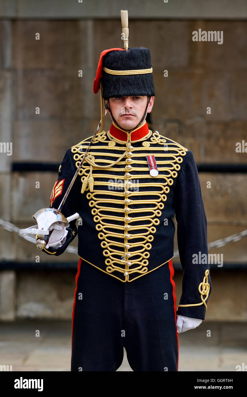 Male Trooper, King's Troop, Royal Horse Artillery Stock Photo - Alamy