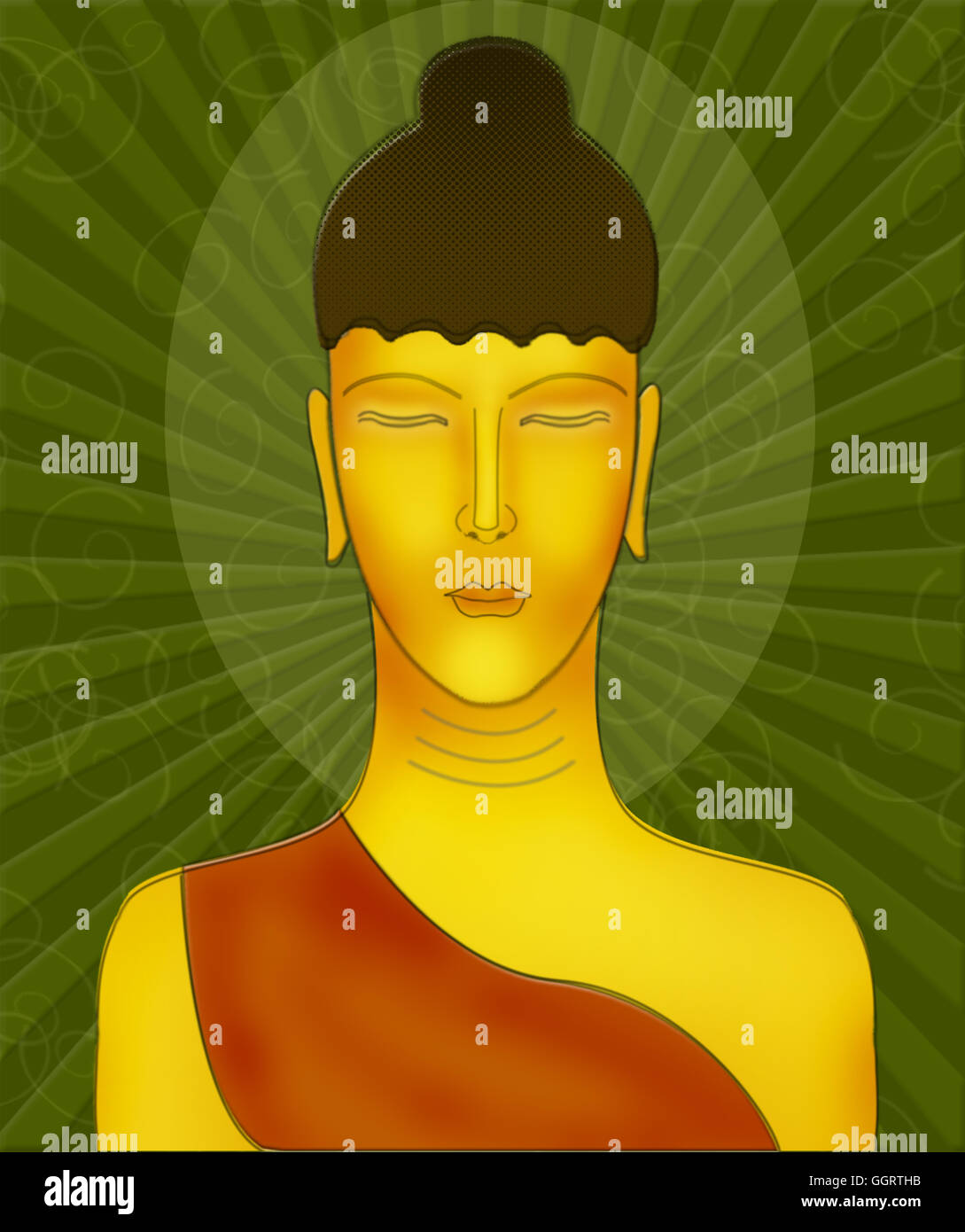 Stylized buddha hi-res stock photography and images - Alamy
