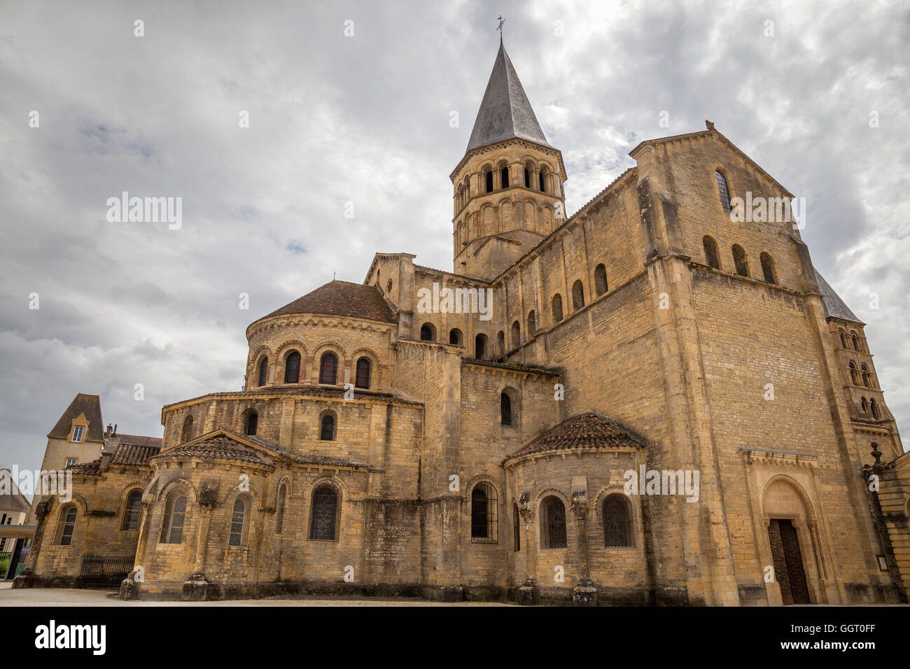 The Basilica of Paray-le-Monial in Paray-le-Monial, Bourgogne, eastern ...