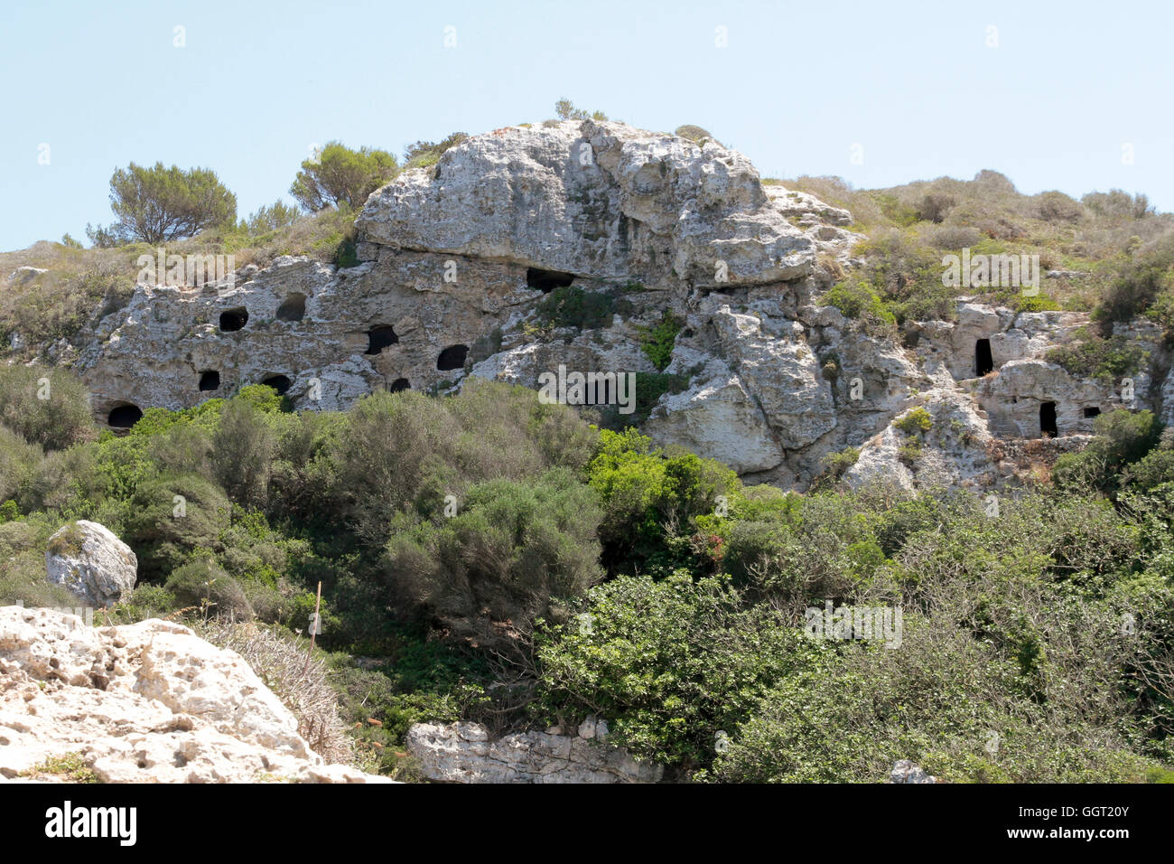 Cala Coves Menorca, artificial caves used as a necropolis "Bronze Age ...