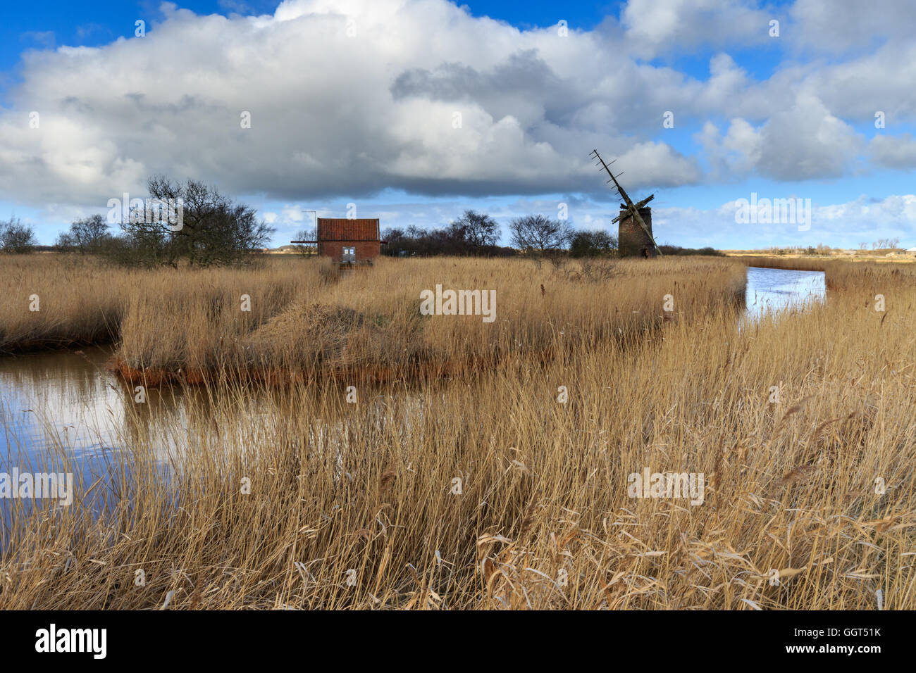 Brograve mill windpump on the Norfolk Broads Stock Photo - Alamy