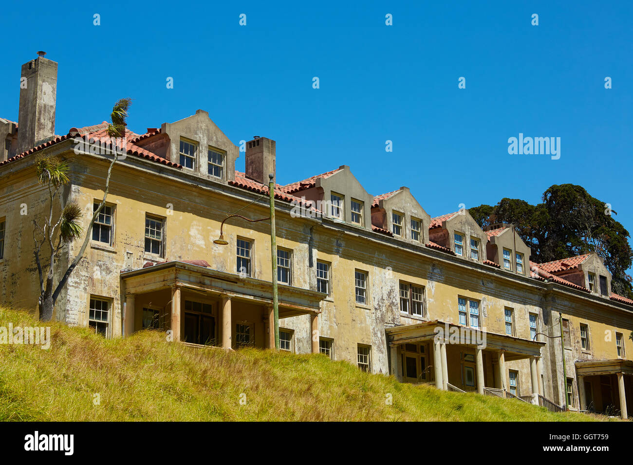 Historic Abandoned Military Buildings On Angel Island, San Francisco ...