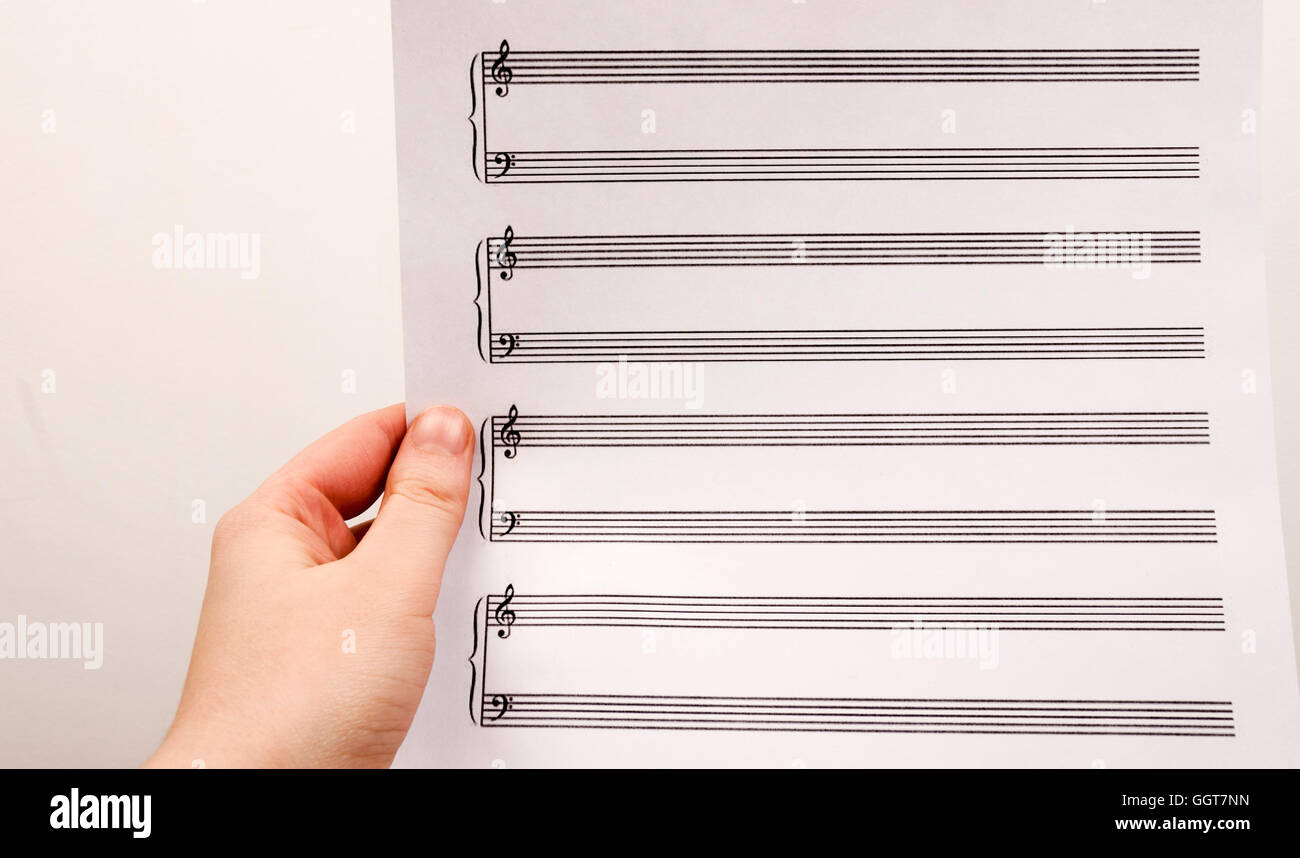 Womans music sheet hi-res stock photography and images - Alamy