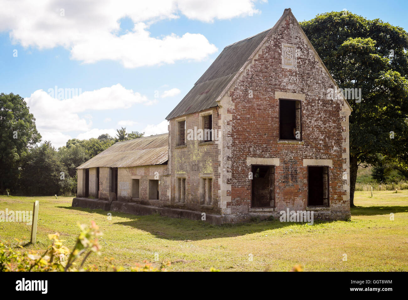 Seagram's Farm in Imber village on Salisbury Plain, Wiltshire, where ...