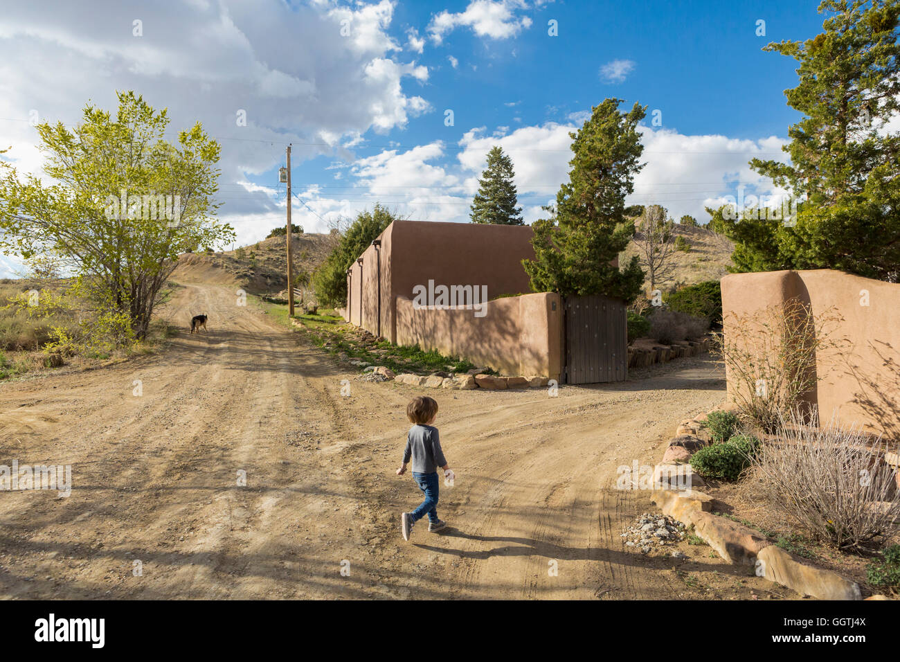 Gate on new road hi-res stock photography and images - Alamy