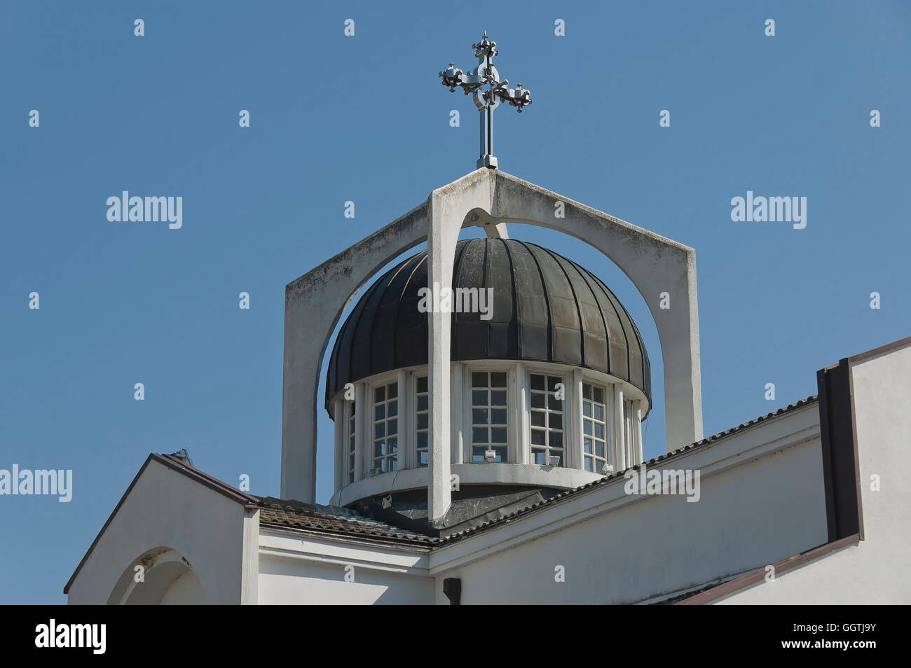 Fragment of church in memory of prophet bulgarian Baba Vanga at Rupite ...