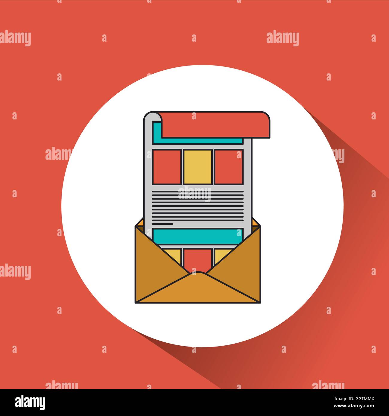 envelope mail message icon Stock Vector Image & Art - Alamy