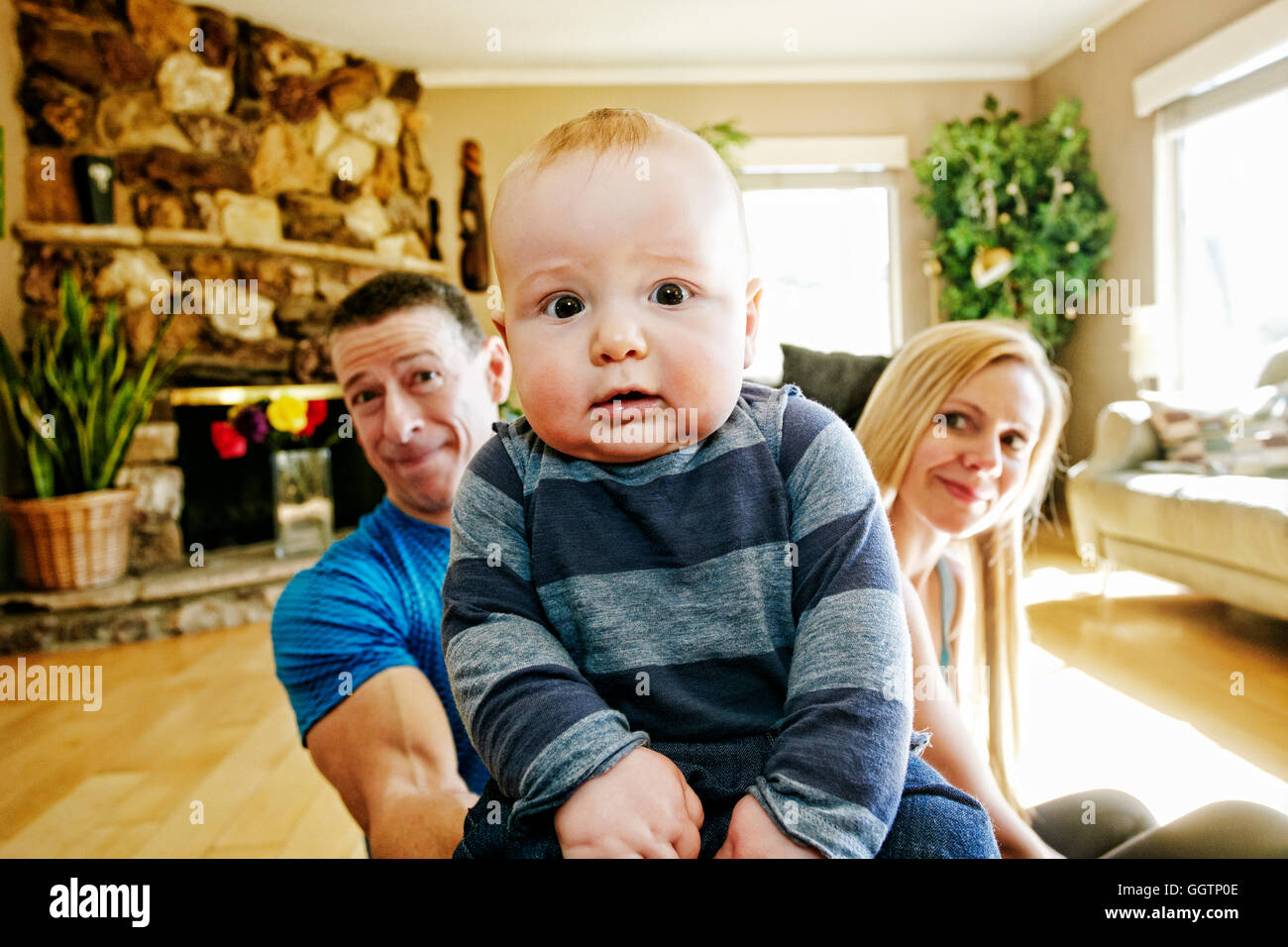 Family mother father baby united states hi-res stock photography and ...