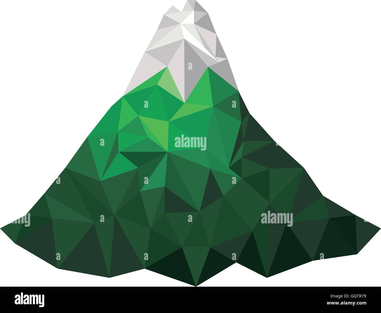 Low poly mountains landscape background Stock Vector Images - Alamy