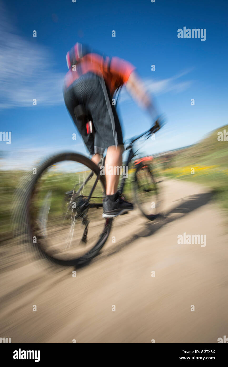 Man riding his bike hi-res stock photography and images - Alamy
