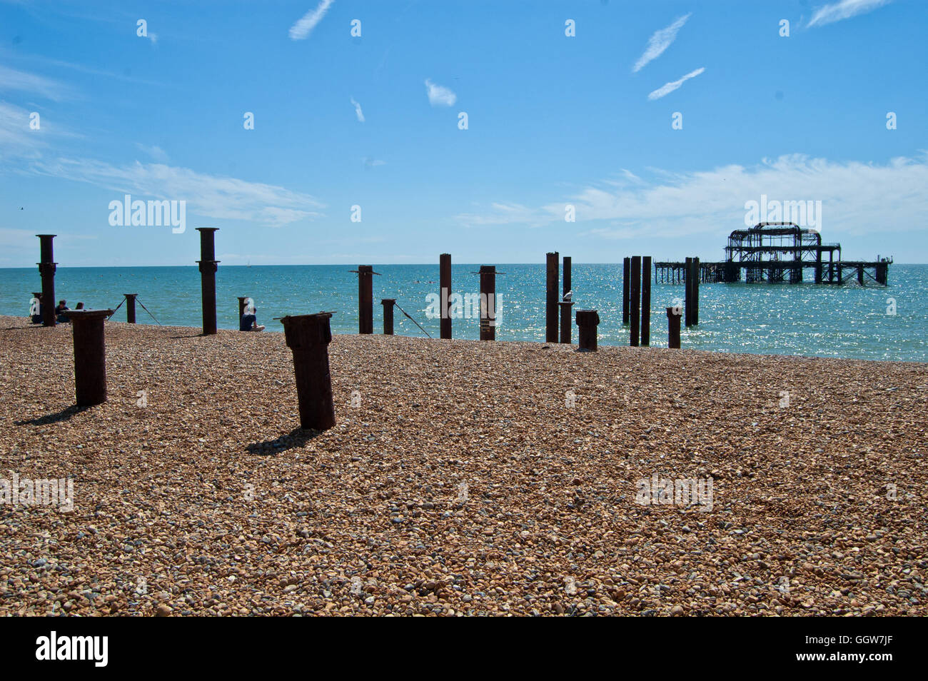 Brighton pier fire hi-res stock photography and images - Alamy