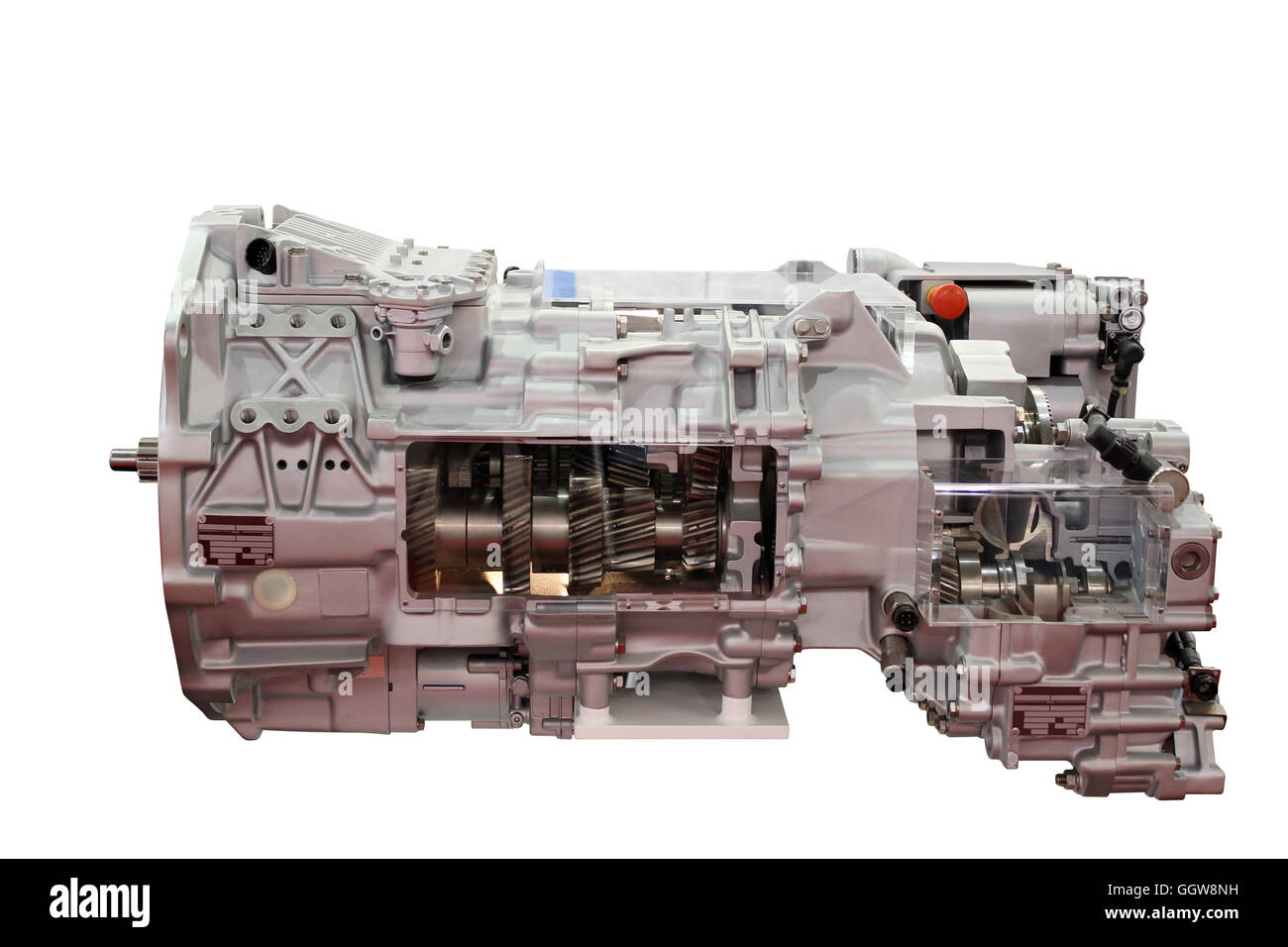 heavy truck automatic transmission isolated Stock Photo - Alamy