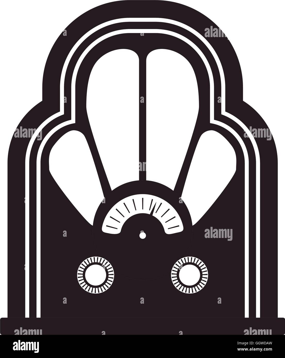 radio retro vintage music icon. Vector graphic Stock Vector Image & Art ...