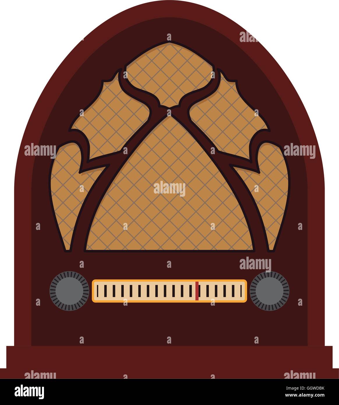 radio retro vintage music icon. Vector graphic Stock Vector Image & Art ...