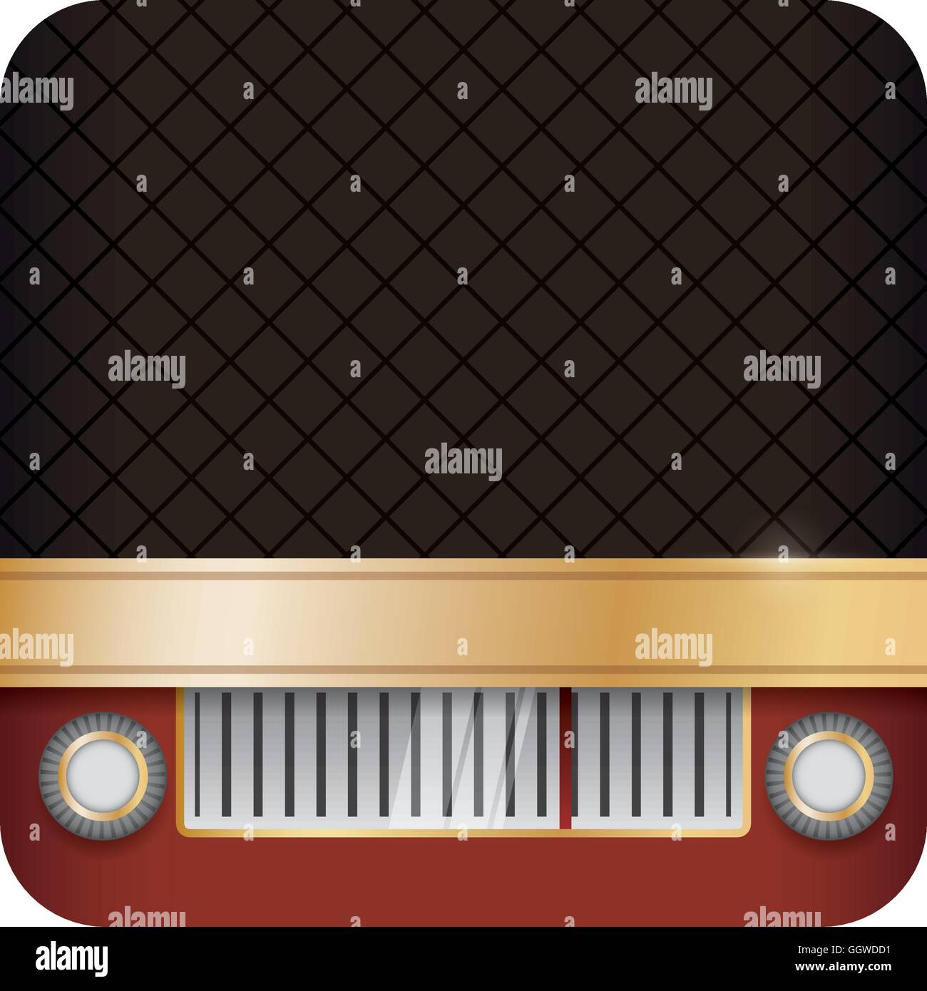 radio retro vintage music icon. Vector graphic Stock Vector Image & Art ...