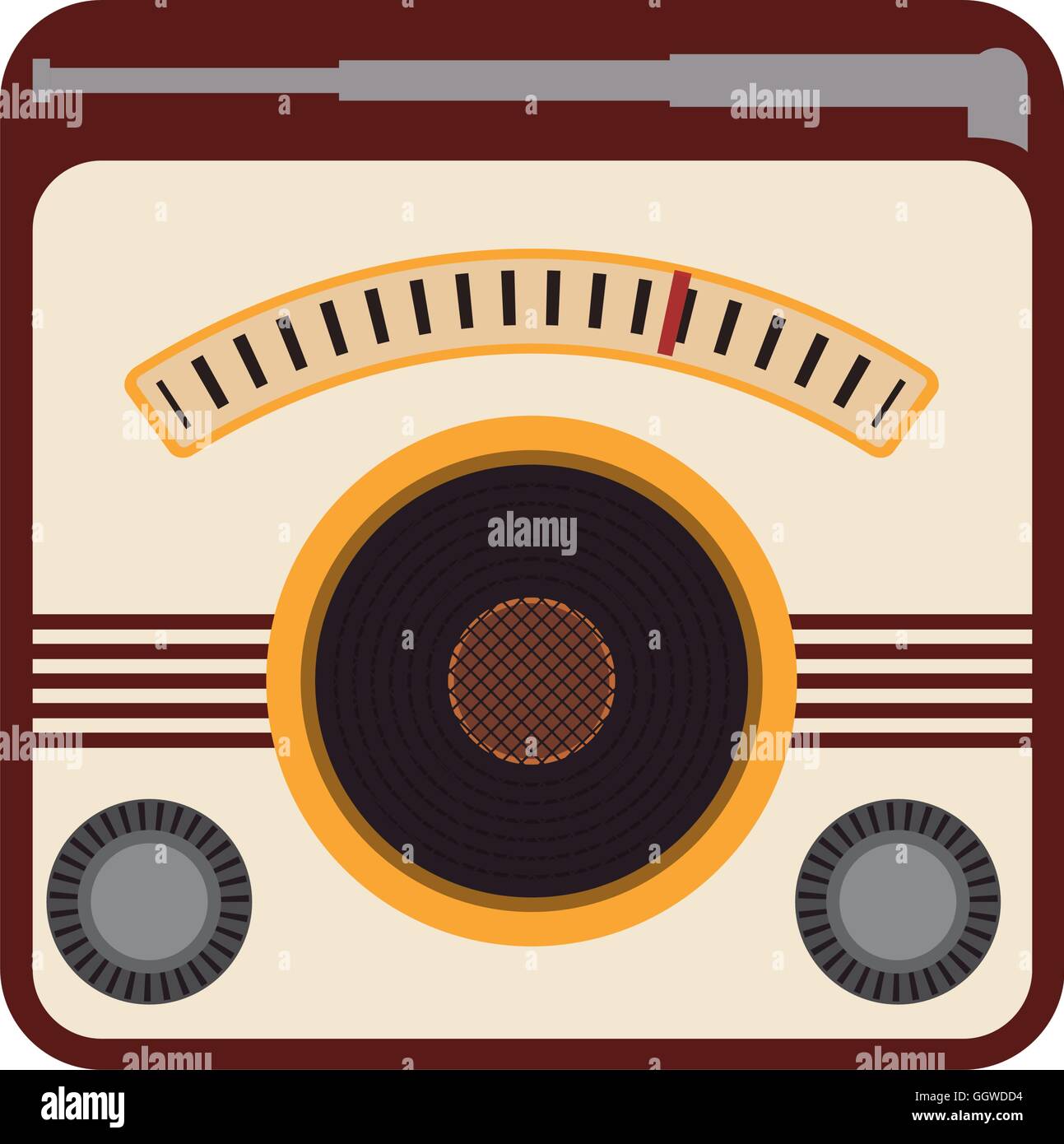 radio retro vintage music icon. Vector graphic Stock Vector Image & Art ...