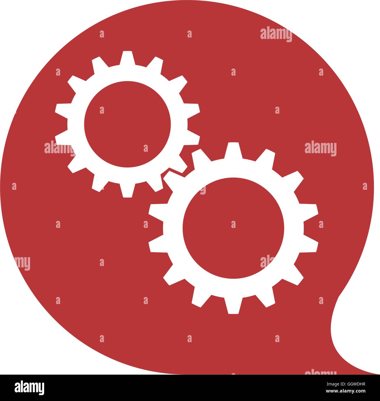 gear cog machine part metal icon. Vector graphic Stock Vector Image ...