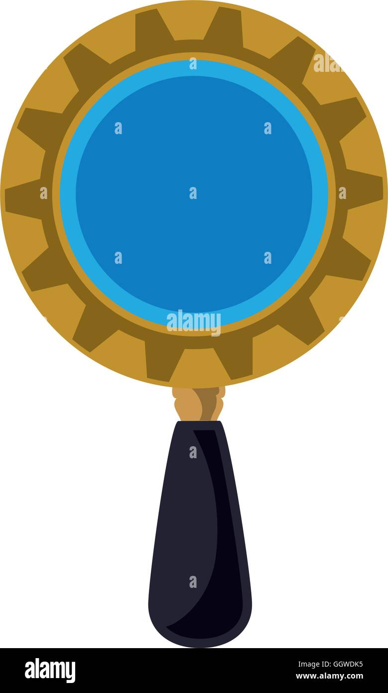 lupe magnifying glass search shape icon. Vector graphic Stock Vector ...