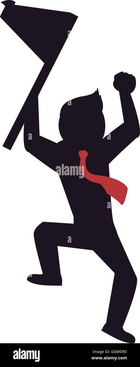 flag winner man male human competition icon. Vector graphic Stock ...