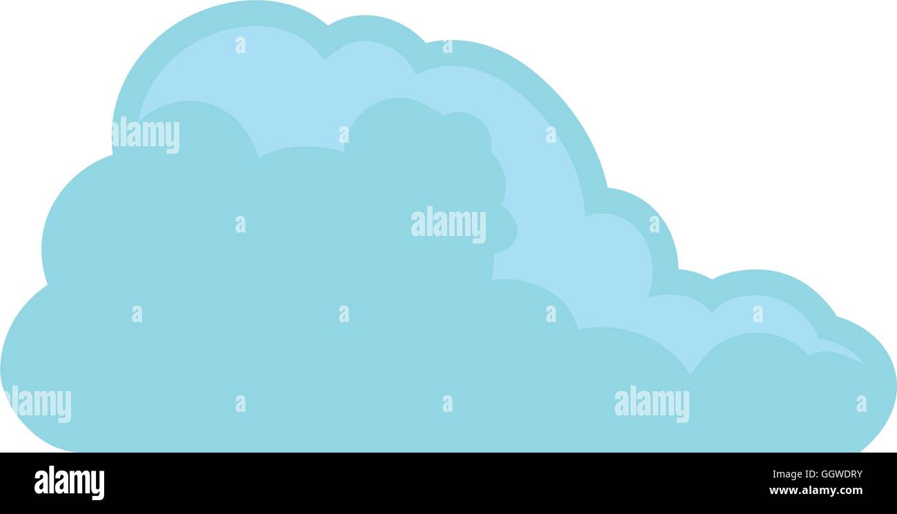 Cloud blue weather icon. Vector graphic Stock Vector Image & Art - Alamy