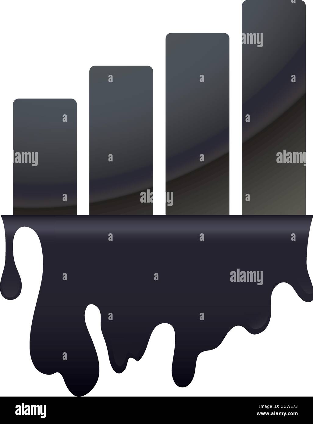 splash bars petroleum oil industry icon. Vector graphic Stock Vector ...