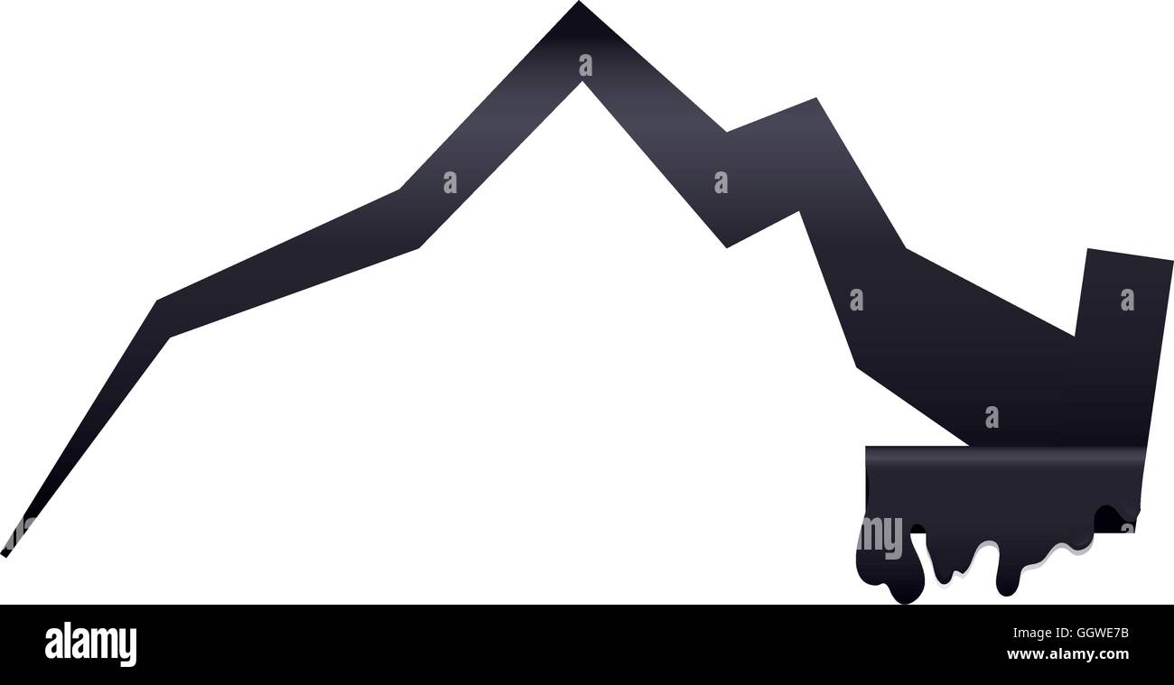 splash arrow petroleum oil industry icon. Vector graphic Stock Vector ...