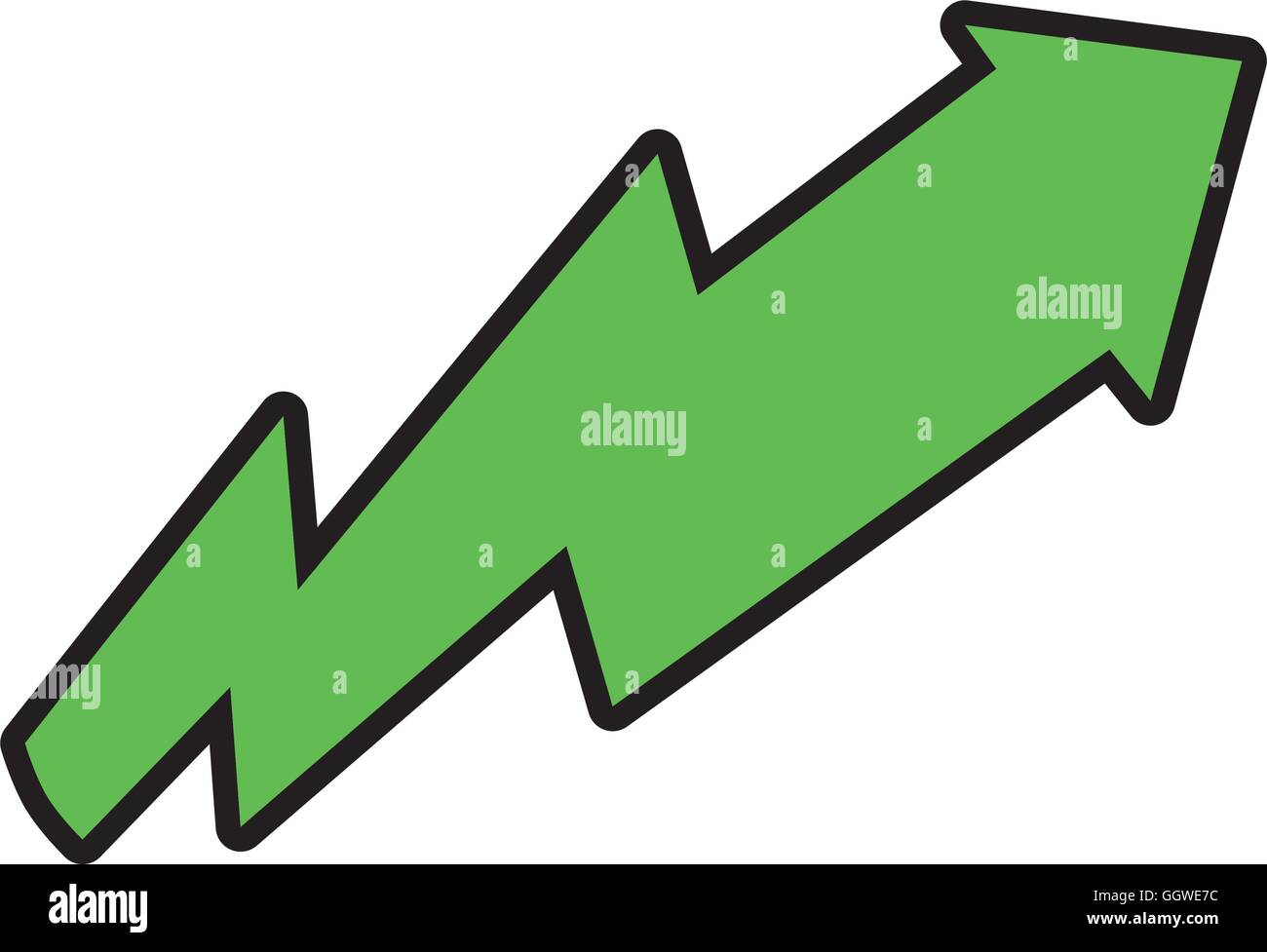 arrow green direction up icon. Vector graphic Stock Vector Image & Art ...