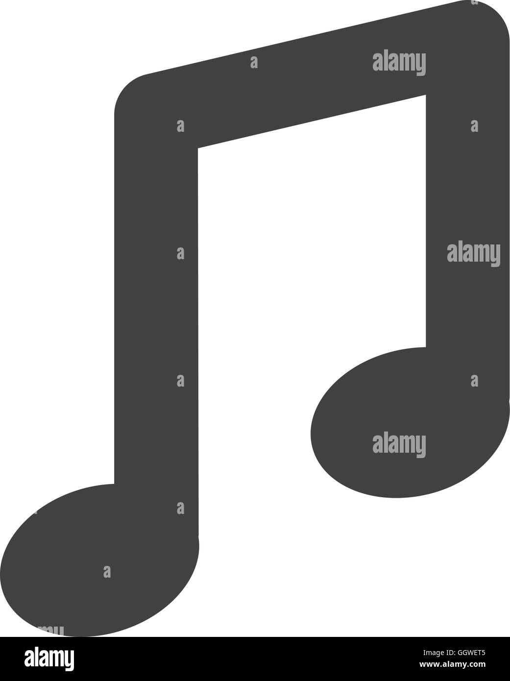 music note sound melody icon. Vector graphic Stock Vector Image & Art ...
