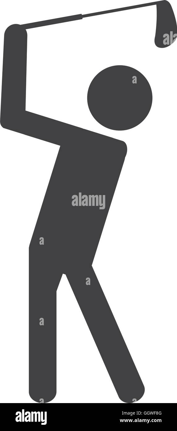golf club pictogram sport icon. Vector graphic Stock Vector Image & Art ...