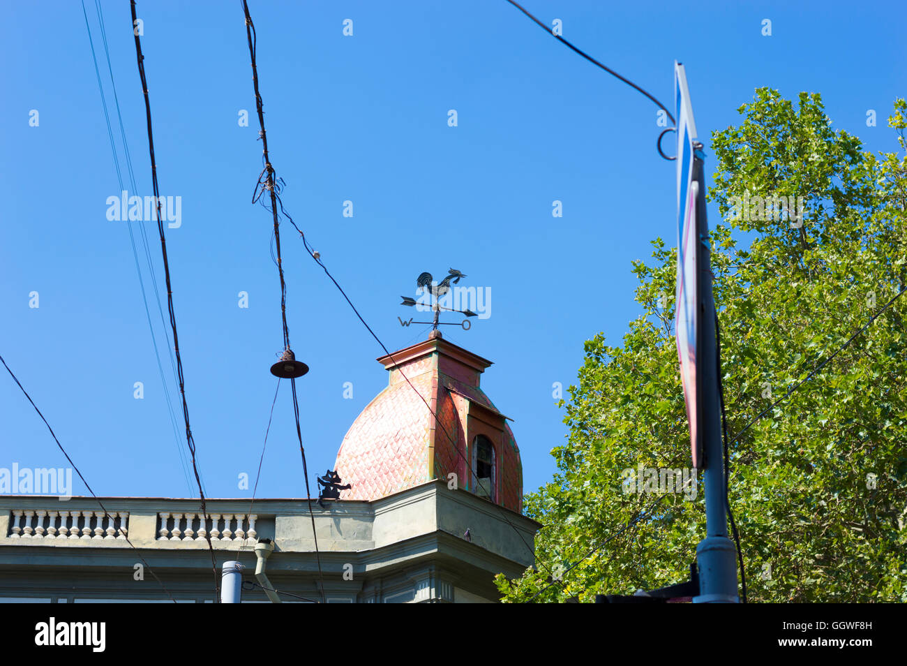 Weathercock on House Tower Stock Photo - Alamy