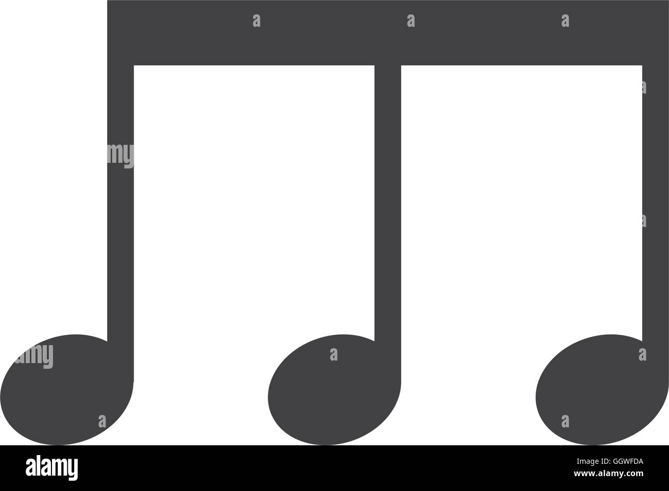 music note sound melody icon. Vector graphic Stock Vector Image & Art ...